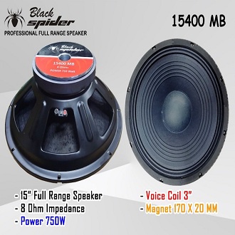 Jual SPEAKER BLACK SPIDER 15 INCH 15400 M KOMPONEN BLACKSPIDER 15400M ...