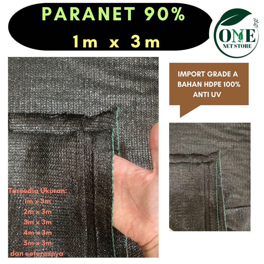Jual JARING PARANET 90% | GRADE A | SHADING NET | ANTI UV | 1M X 3M ...