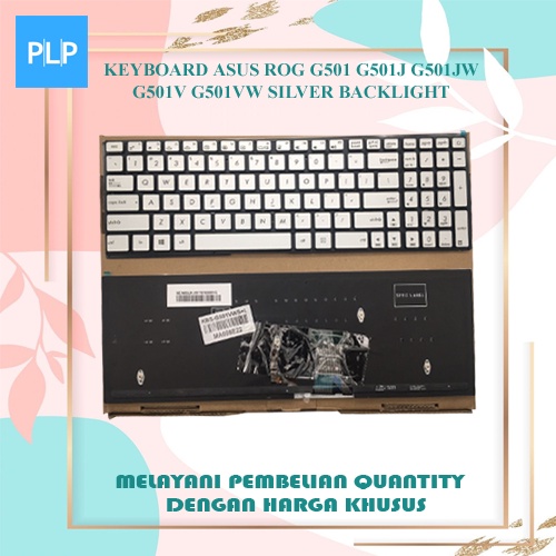 Jual Keyboard Laptop Asus ROG G501 G501J G501JW G501V G501VW Silver ...