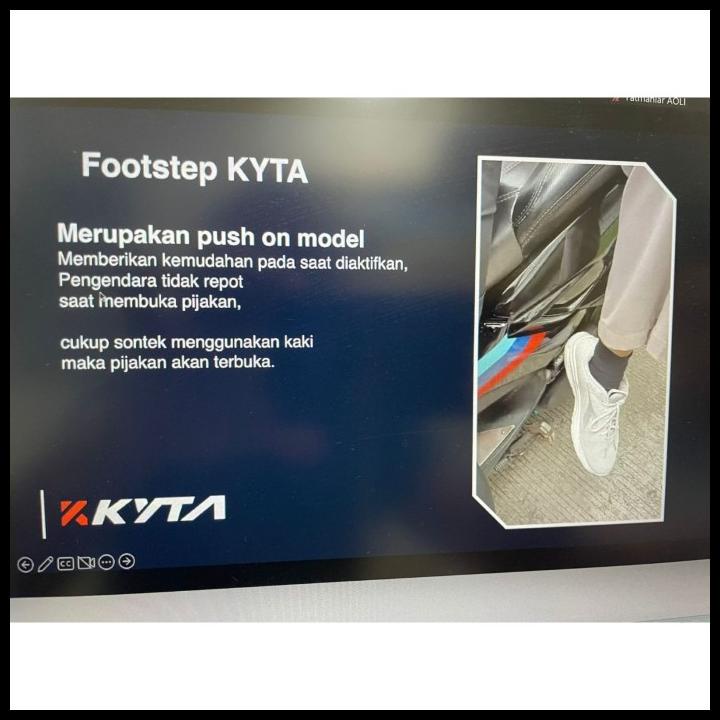 Jual HOT DEAL FOOTSTEP KTC KYTACO AEROX FSB 11 HITAM !!! | Shopee Indonesia