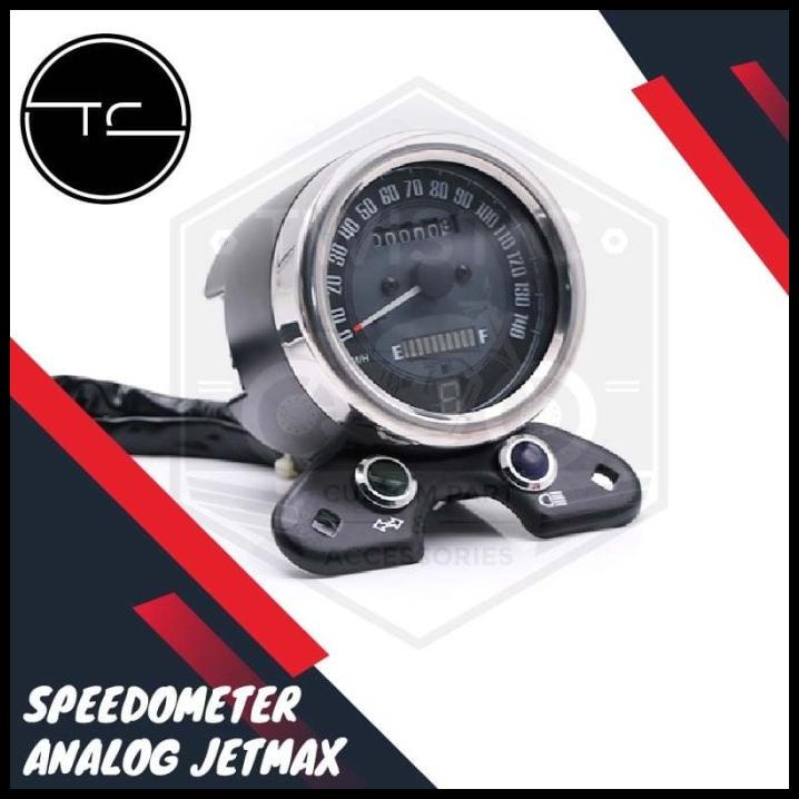 Jual BEST DEAL SPEEDOMETER ANALOG JETMAX MOTOR CUSTOM BOBBER W175 ...