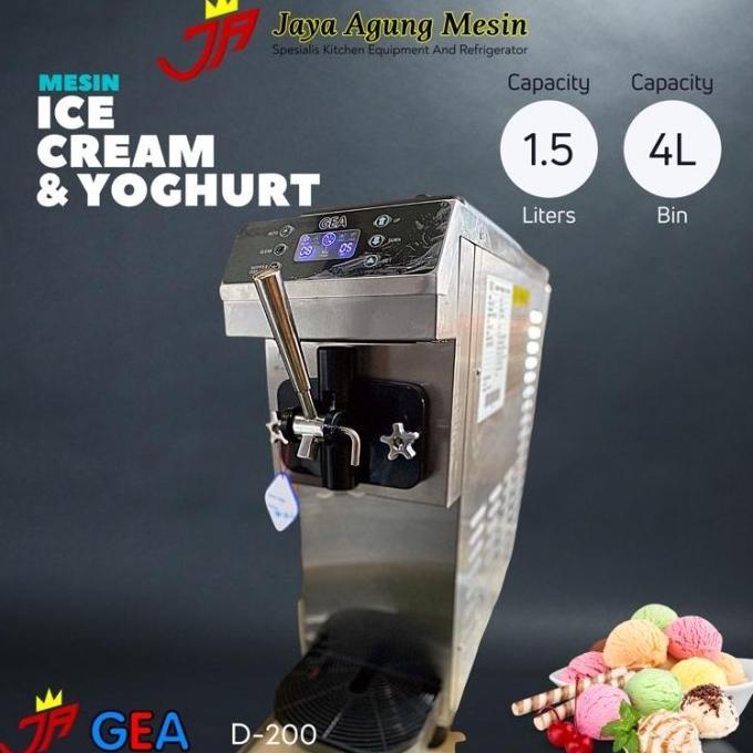 Jual Mesin Soft Ice Cream & Frozen Yoghurt Machine D-200 Gea/Mesin Ice Crea | Shopee Indonesia
