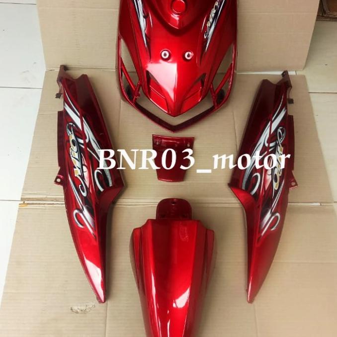 Jual Cover Bodi Full Body Halus Motor Yamaha Mio Smile Merah Maroon ...