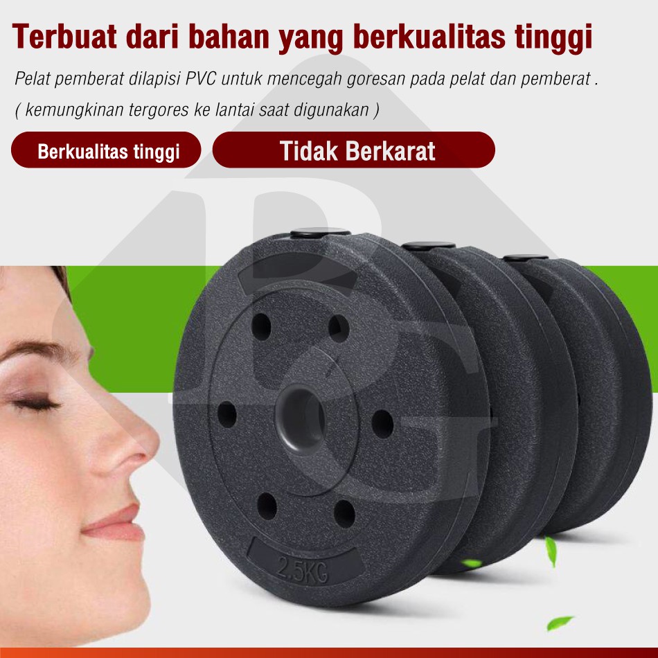 Jual Htd Sport Dumbbell Set 30 Kg Pvc Alat Olahraga Angkat Besi Fitness ...