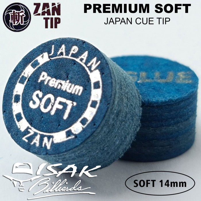 Jual Zan Premium Soft - 14Mm Laminated Cue Tip Pool Billiard Biliar ...