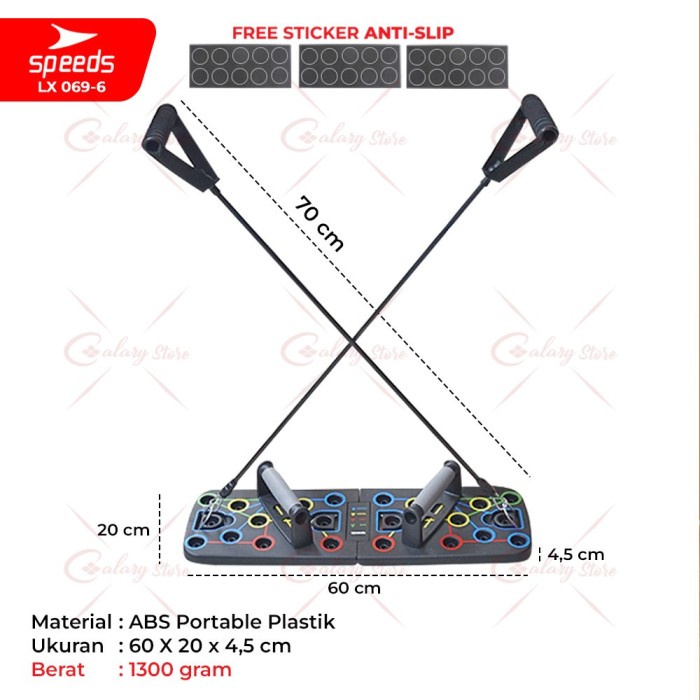 Jual Push Up Stand Handle Bar Push Up Bar Push Up Elite SPEEDS 069-3 ...