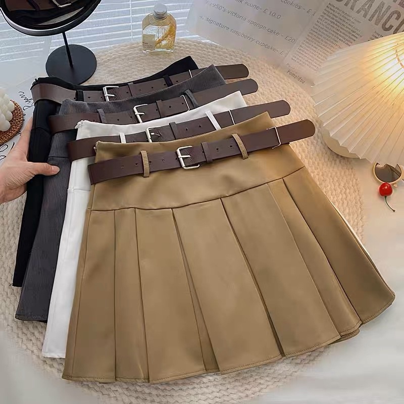 Jual ROSELLA BASIC MINI SKIRT ROK PENDEK WANITA NEW ARRIVAL FREE BELT ...