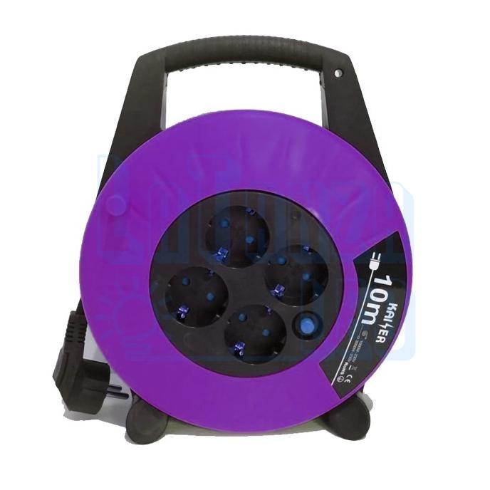 Jual NS KABEL ROLL KAISER 10 METER KABEL ROLL 10M 4 STOP KONTAK KAISER ...