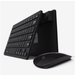 Jual Keyboard Wireless Mouse Gang Set Silent Tipis-Gkm901-Hitam ...