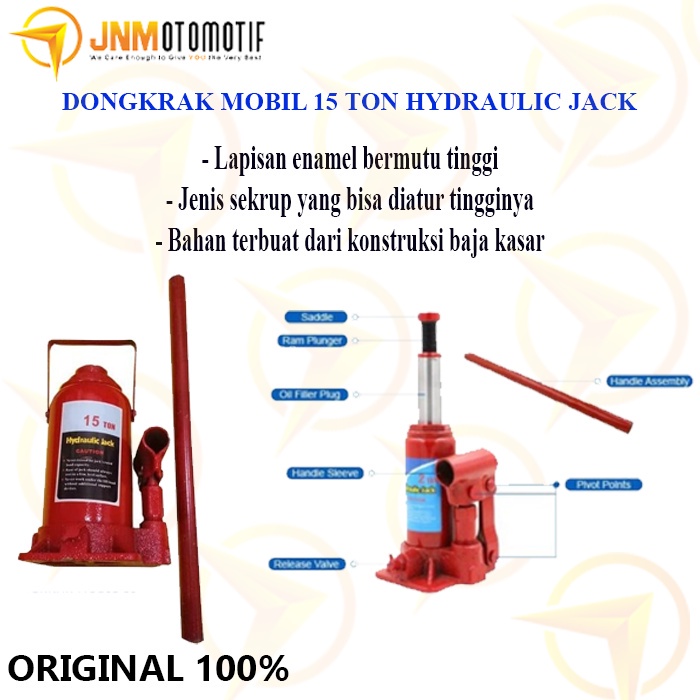 Jual Dongkrak Mobil 15 Ton Hidrolik Hydraulic Ja Botol Truk | Shopee ...