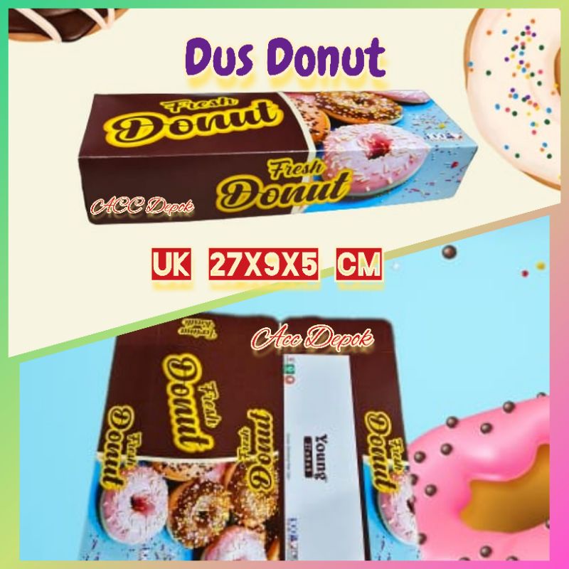 Jual Dus Box Donat Isi 3 / Box Donat / Dus Donut / Kemasan Donat / Isi ...