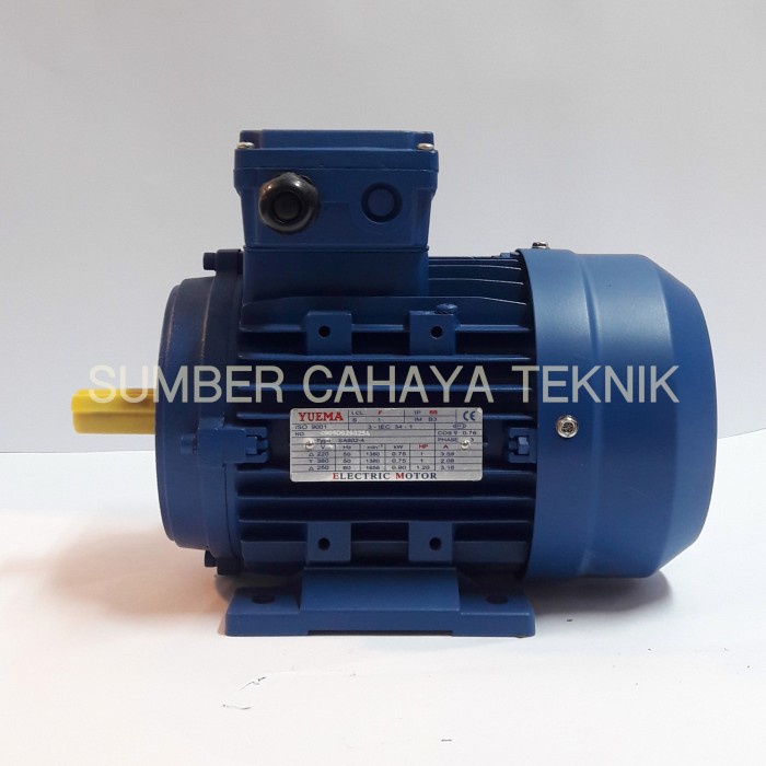 Jual Sa 1 Hp 3 Phase Dinamo / Elektro Motor 4 Pole 1500 Rpm Yuema Termurah | Shopee Indonesia