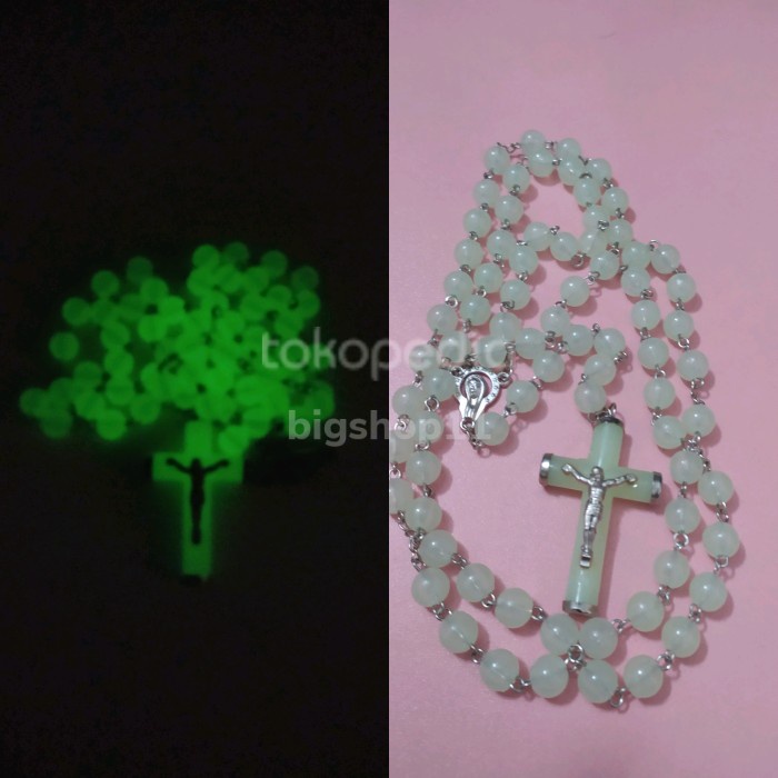 Jual KALUNG ROSARIO 77 DOA BAPA KAMI GLOW / ROSARIO 77 DOA BAPA KAMI GLOW | Shopee Indonesia