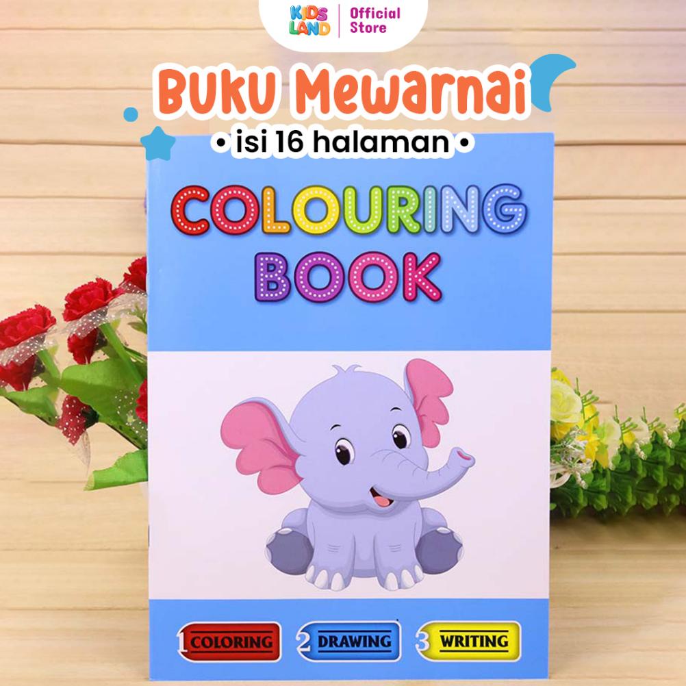 Jual Buku Mewarnai Coloring Book Anak anak Karakter Lucu KIDS LAND ...