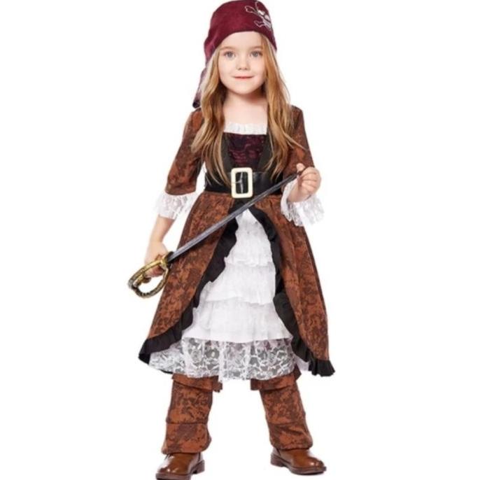 Jual Halloween Kostum Anak Bajak Laut | Caribbean Pirate Costume Girl ...