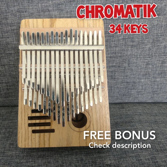 Jual Kalimba - Kalimba Kromatik 34 Keys,Kalimba Double Keys,Kalimba ...