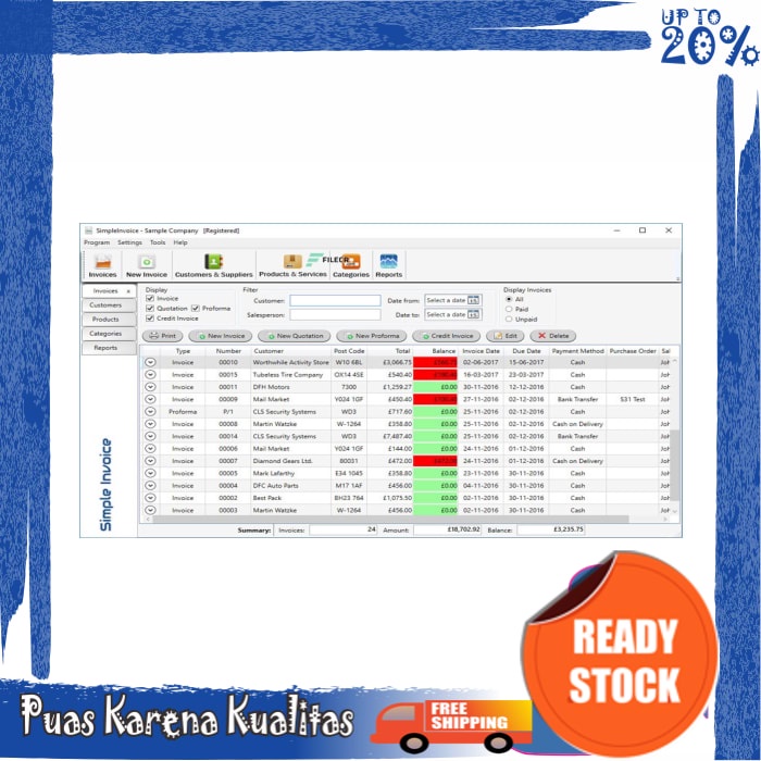 Jual AKTIF SELAMANYA SimpleSoft Simple Invoice Pro Educational Business Win OS FULL GARANSI ...