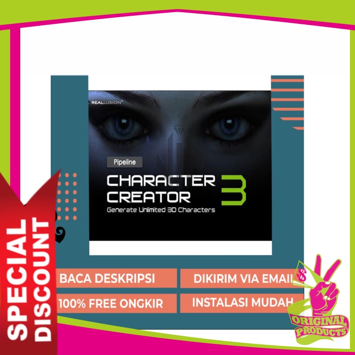 Jual PROMO REALLUSION CHARACTER CREATOR 3 PRO - PERANCANG MODEL ANIMASI 3D RESOURCE PACK ...