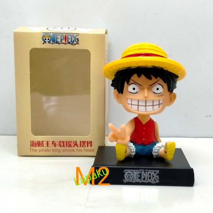 Jual Miniatur pajangan dasboard mobil Bobblehead Onepiece Luffy figure ...