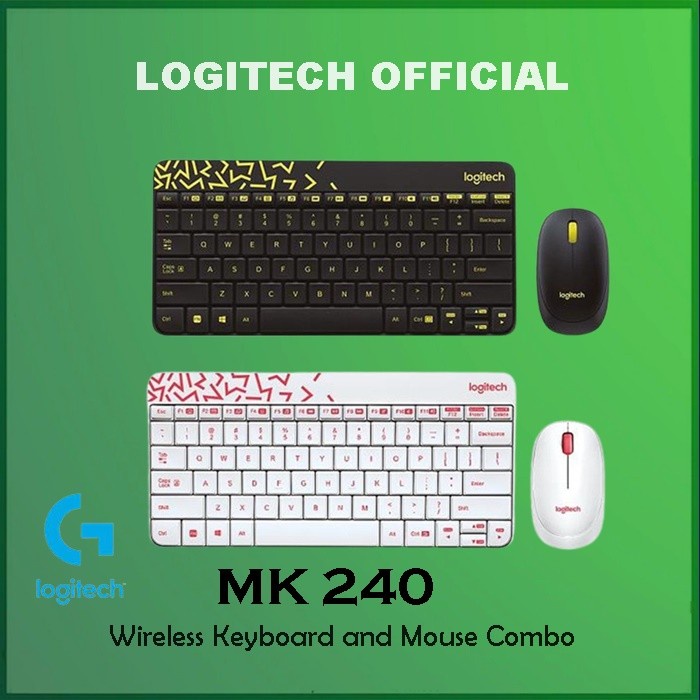 Jual LOGITECH WIRELESS MOUSE KEYBOARD MK240 / COMBO / MK 240 NANO ...