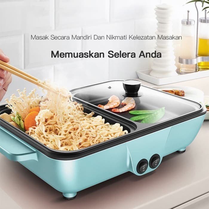 Jual BAYAR DITEMPAT BBQ GRILL EJ / ELECTRIK GRILL PAN 2 IN 1 /GRILL PEN ...