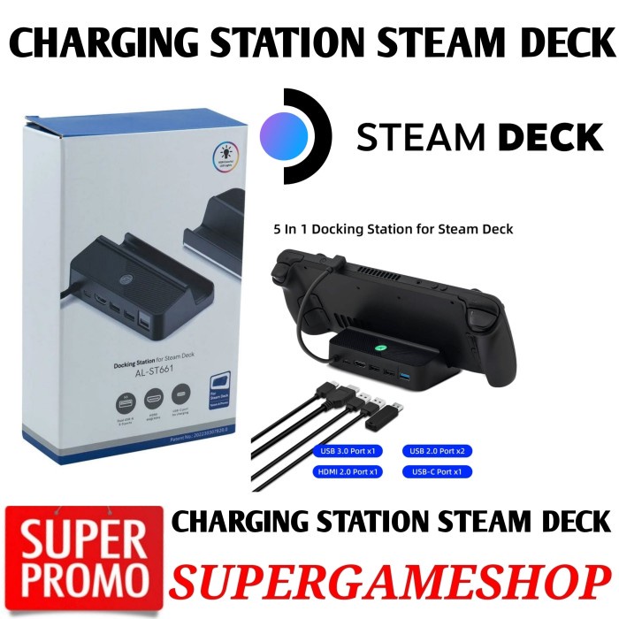 Jual [Original] Docking Station Steam Deck Steamdeck Charging Station Bisa Gojek | Shopee Indonesia