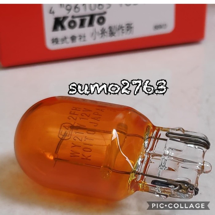 Jual bohlam lampu sen sign warna amber merk koito japan mitsubishi ...