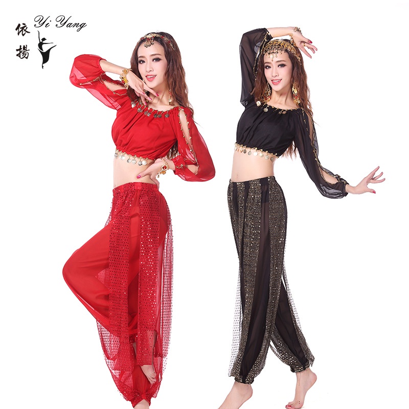 Jual Belly Dance Indian Dance Stage Costume Festival Performance Wear ...