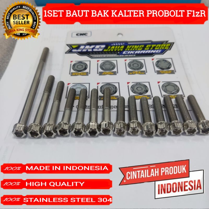 Jual Baut bak kalter F1ZR FIZR Probolt Stainless CNC 2kunci 1set kanan kiri baut bak custom ...