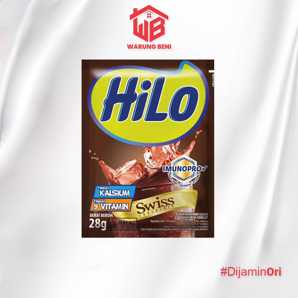 Jual HiLo Susu Tinggi Kalsium Swiss Chocolate (10 Sachet) | Shopee ...