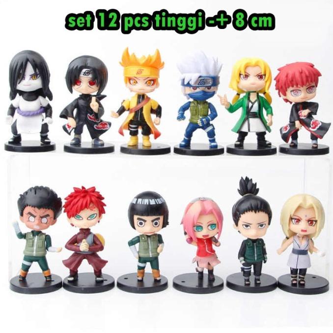 Jual BARANG TERBARU !!! Figure Naruto Shippuden (set 12) Toppers Kue ...