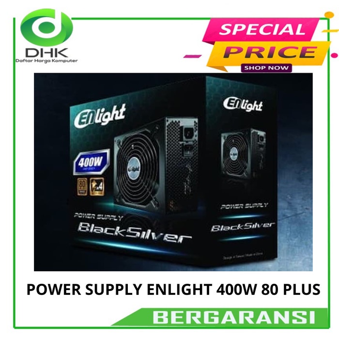 Jual Power Supply Enlight 400Watt Black Silver 80 Plus Bronze | Shopee ...