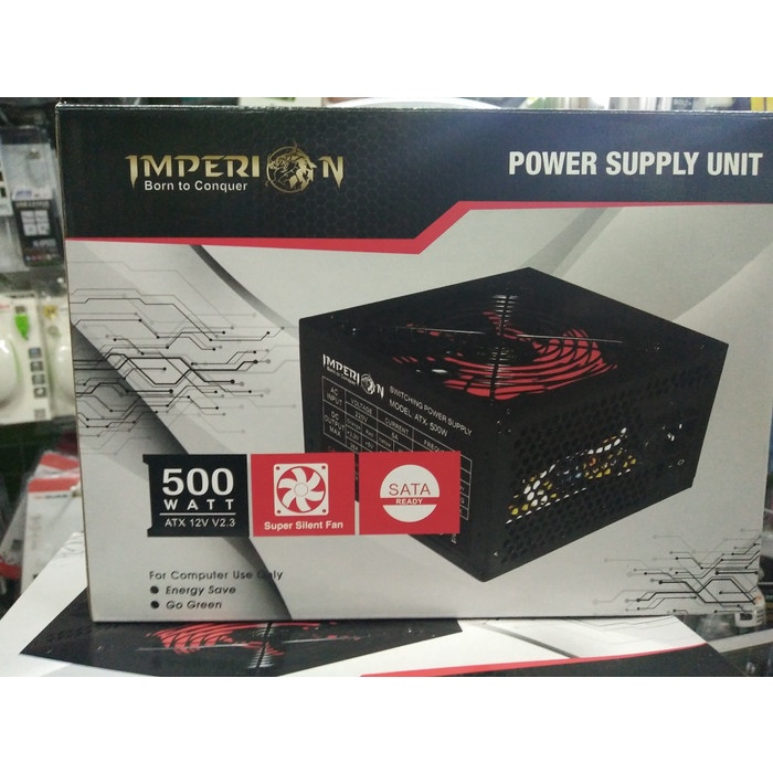 Jual Power suplay power supply unit psu gaming imperion 500 watt ...