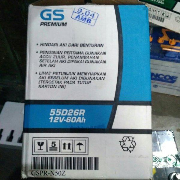 Jual aki mobil GS ASTRA premium type N50Z 12 volt 60 Amper khusus ...