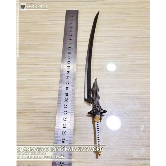 Jual Kitbash Tbleague Phicen Female Figure Zhanmadao Long Katana Sword ...