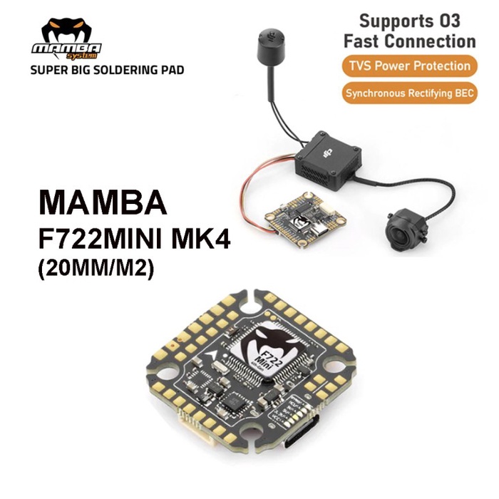 Jual DIATONE MAMBA MK4 F722 MINI Flight Controller 20mm/M2 | Shopee ...