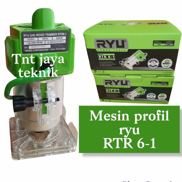 Jual RYU RTR 6-1 MESIN PROFIL KAYU / MESIN TRIMMER ROUTER / WOOD ...