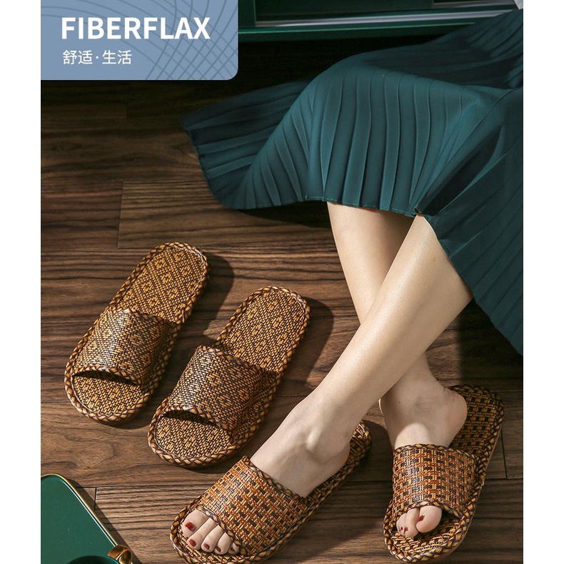 Jual [MODEL TERKINI] Tikar Bambu Rotan Tikar Jerami Sandal Pria dan ...