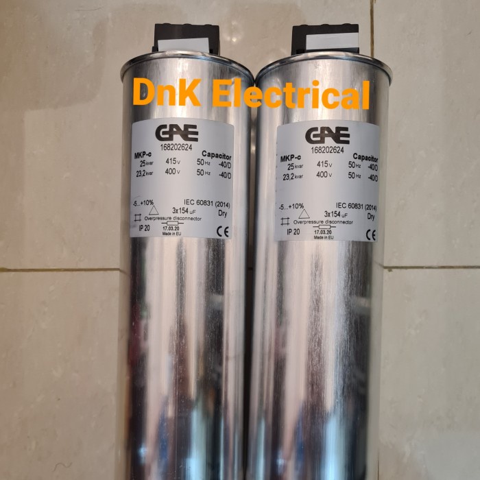 Jual Original Capacitor Kapasitor Gae 3Phase Type Mkp-C Eco 25Kvar 415V Diskon | Shopee Indonesia