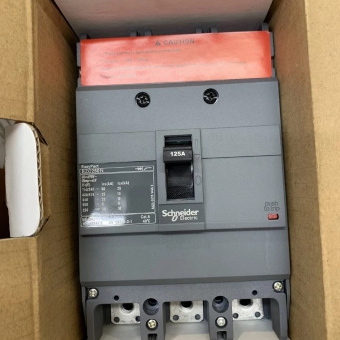 Jual Original Mccb Schneider Easypact Ezc250N 25Ka 3P 100A Ezc250N3100 Original Diskon | Shopee ...