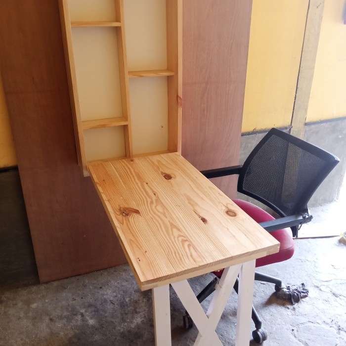 Jual Meja Lipat Dinding 80 X 40 Cm / Meja Lipat Kayu Jati Belanda ...