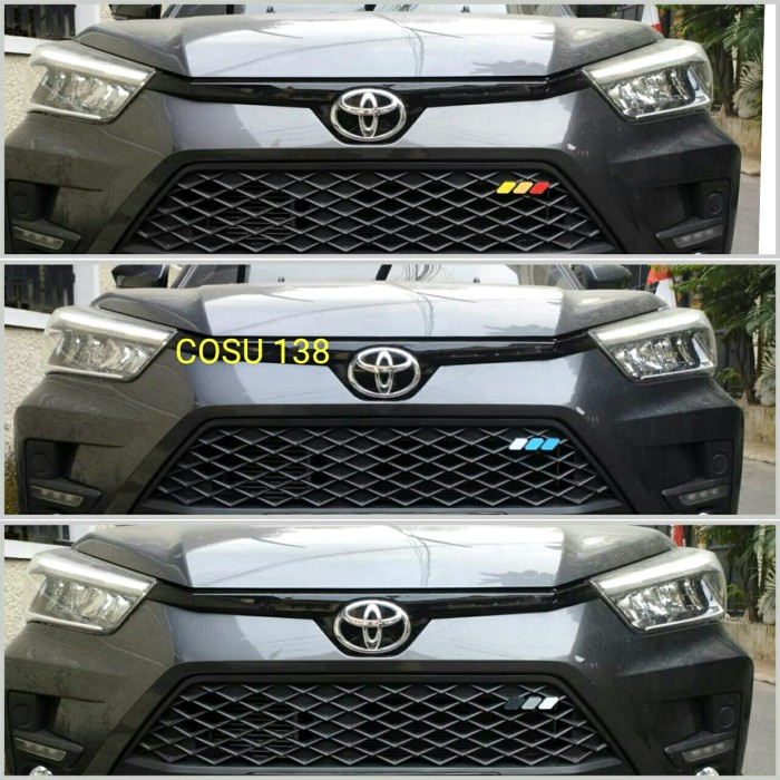 Jual Raize Rocky Emblem Grill Tri Tundra Tri Color Ready | Shopee Indonesia