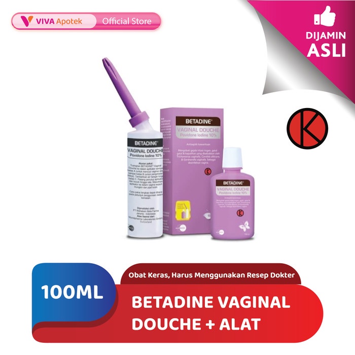 Jual Betadine Vaginal Douche (100 ml) + Aplikator | Shopee Indonesia
