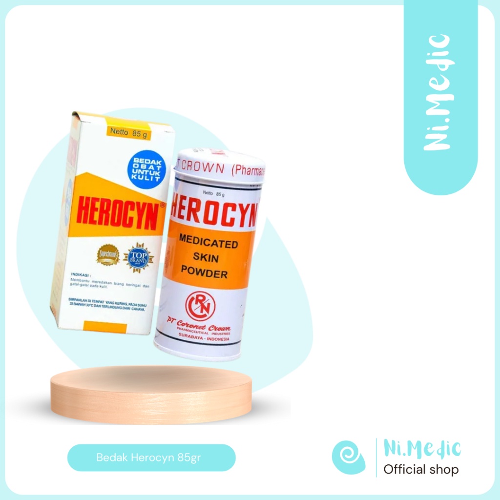 Jual BEDAK HEROCYN 85 GR | Nimedic | Obat Gatal Biang keringat | Bedak ...