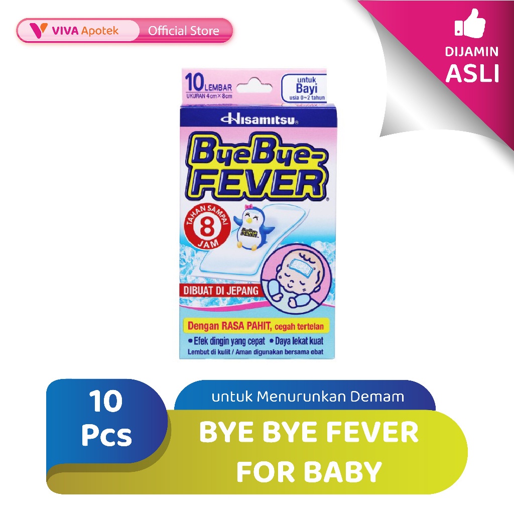 Jual Bye Bye Fever For Baby untuk Menurunkan Demam (10 Pcs) | Shopee ...