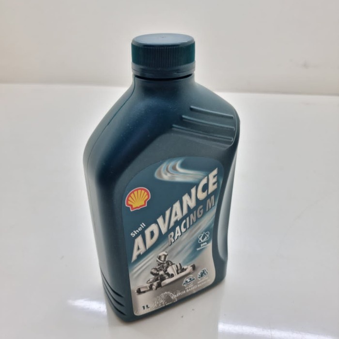 Jual [New] Oli Samping Shell Racing M 100 Original Botol 1 Liter Bisa ...