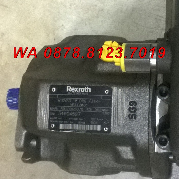 Jual Original Pompa Piston Pump Rexroth R910965070 A10Vso 18 Drg/31R Hidrolik Terbaru | Shopee ...