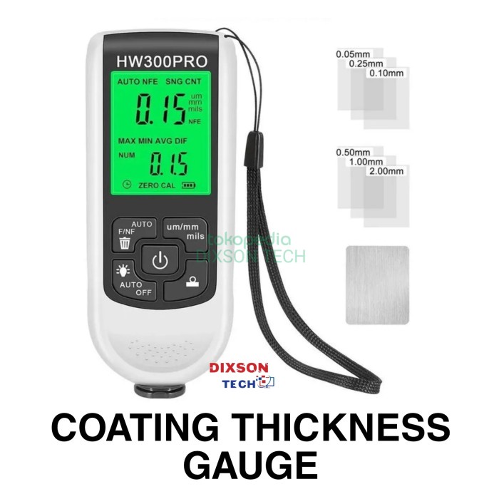 Jual Promo Alat Ukur Ketebelan Cat Coating Thickness Gauge Fe/Nfe ...