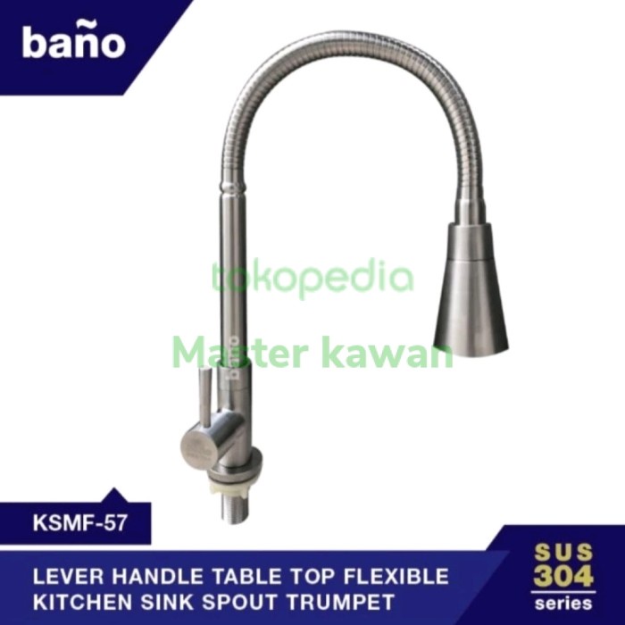Jual Kran Kitchen Sink Stainless SUS 304 Fleksibel /Kran Cuci Piring ...