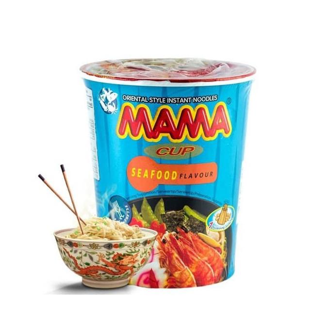 Jual Mie Instan Mama Noodle Seafood Kemasan Cup 70g Makanan Thailand ...